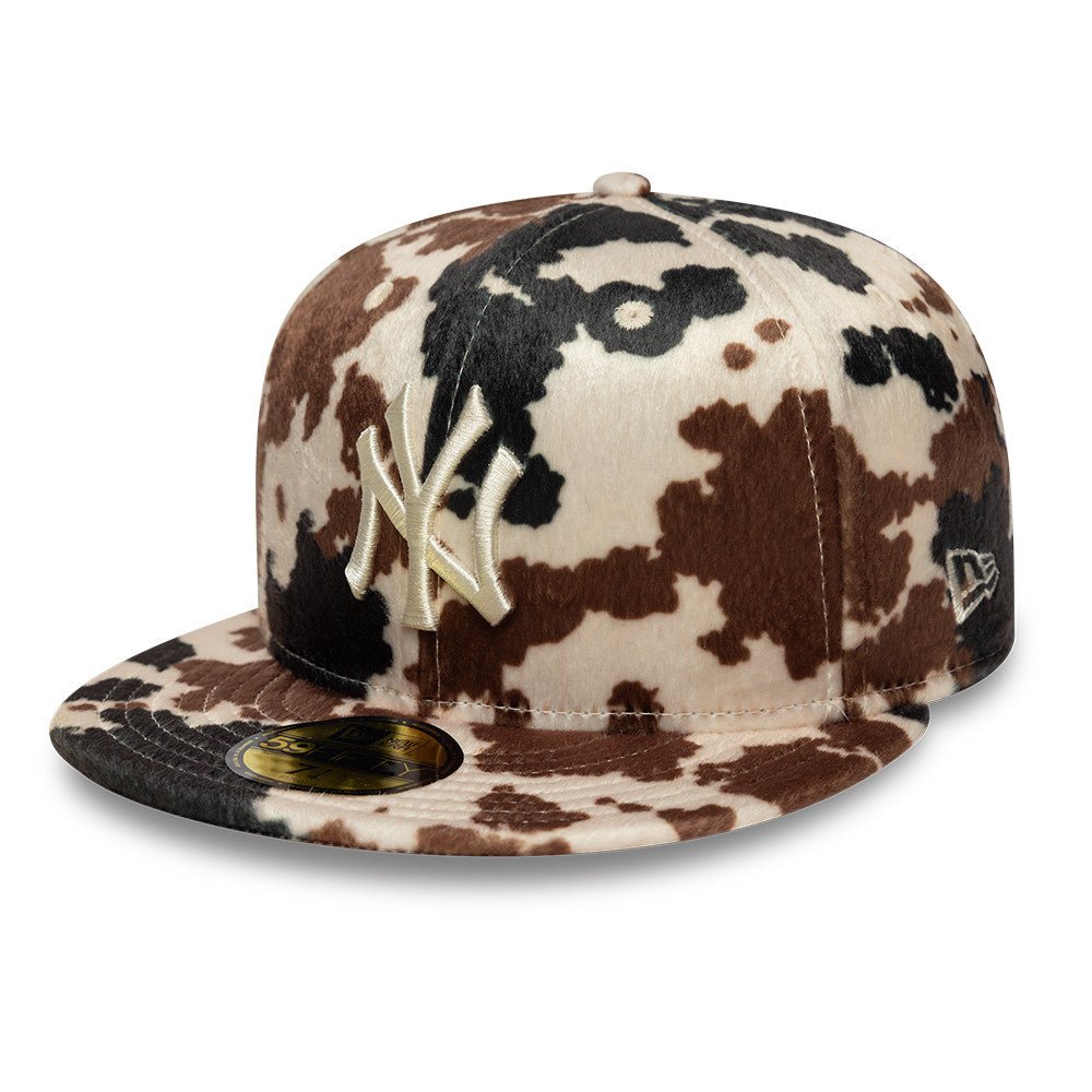 New Era NY Yankees 59FIFTY Fitted Cap - Cow Animal Print